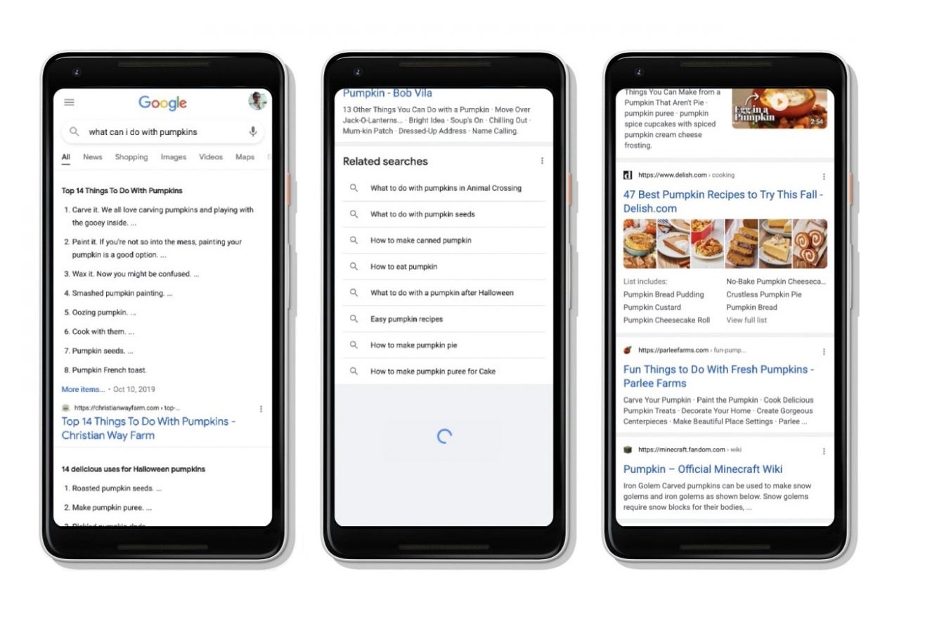 Google a trouvé une solution pour vous faire scroller à l'infini ...